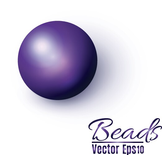Beautiful multi-colored beads string Royalty Free Vector