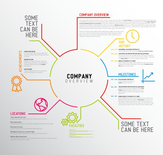 Company profile template Royalty Free Vector Image