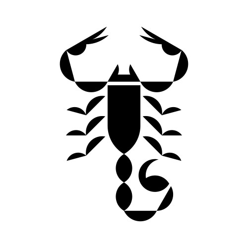 Scorpio logo Royalty Free Vector Image - VectorStock