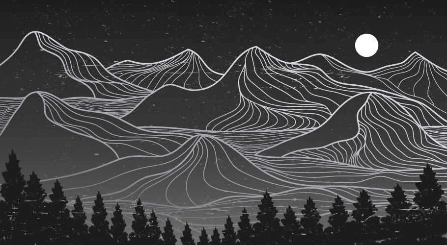 Creative minimalist modern art paint and line Vector Image