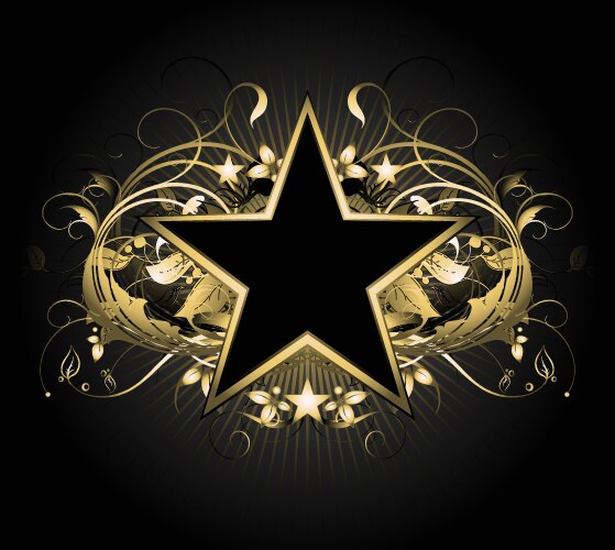 Red shield with an oak branch Royalty Free Vector Image