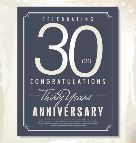 Celebrating 30 Years Vector Images (over 5,600)