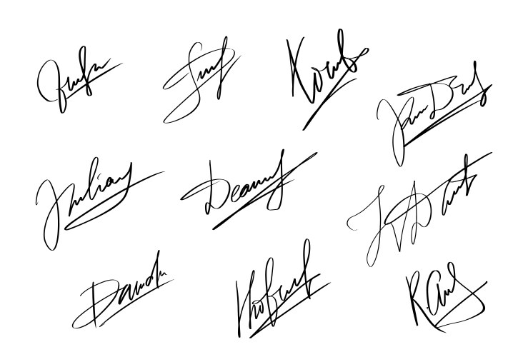 Signature Signatures Surname Vector Images (over 210)