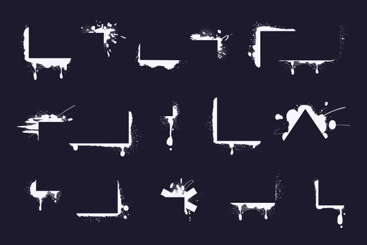 Vignette corners swirly flourish corner Royalty Free Vector