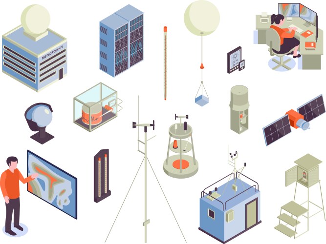 Meteorological Station Vector Images (over 700)