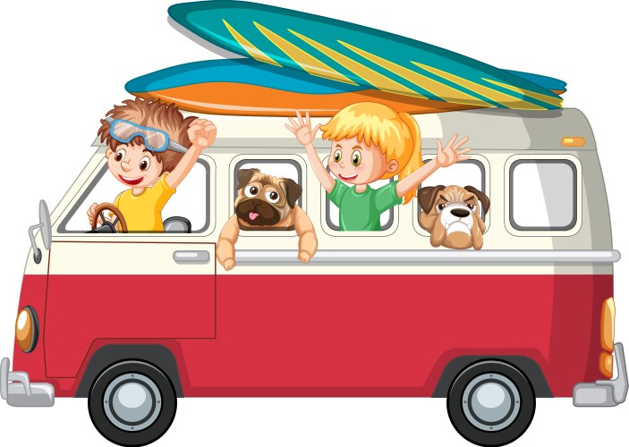 Cartoon Road Trip Vector Images (over 15,000)