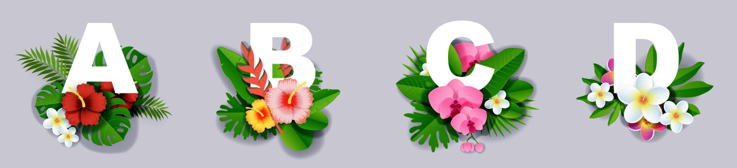 Floral Alphabet Vector Images (over 74,000)