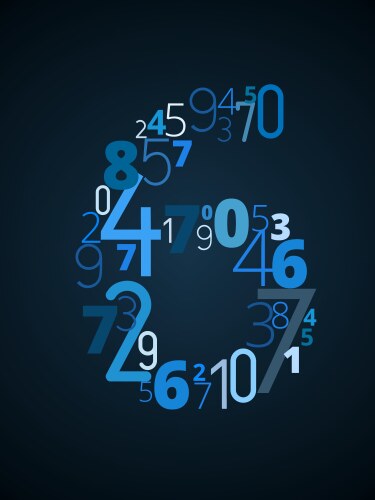 Zombie numbers zero to nine sets by grouping each Vector Image