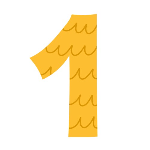 Number 1 Flashcard Vector Images (over 300)