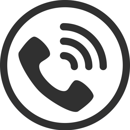 Call icon noisy phone flat calling symbol Vector Image Call icon noisy phone flat calling symbol Vector Image