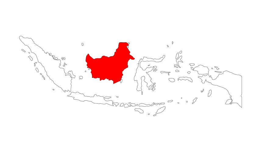 Map Kalimantan Indonesia Vector Images (over 210)