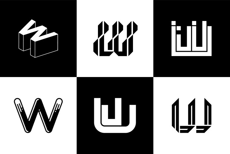 Letter q fonts and logo design Royalty Free Vector Image