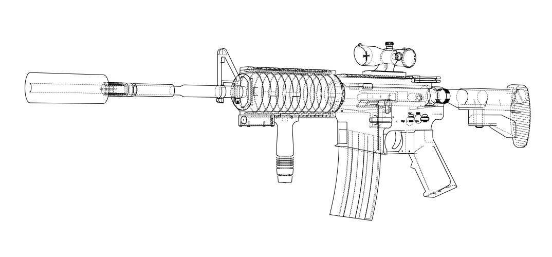 Gun Outline Vector Images (over 52,000)