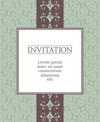 Wedding invitation Royalty Free Vector Image - VectorStock