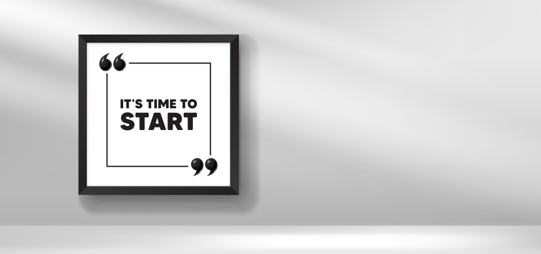 It is time to start symbol special offer sign 3d Vector Image