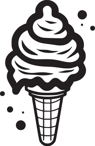 Ice Cream Black and White Vector Images (over 72,000)