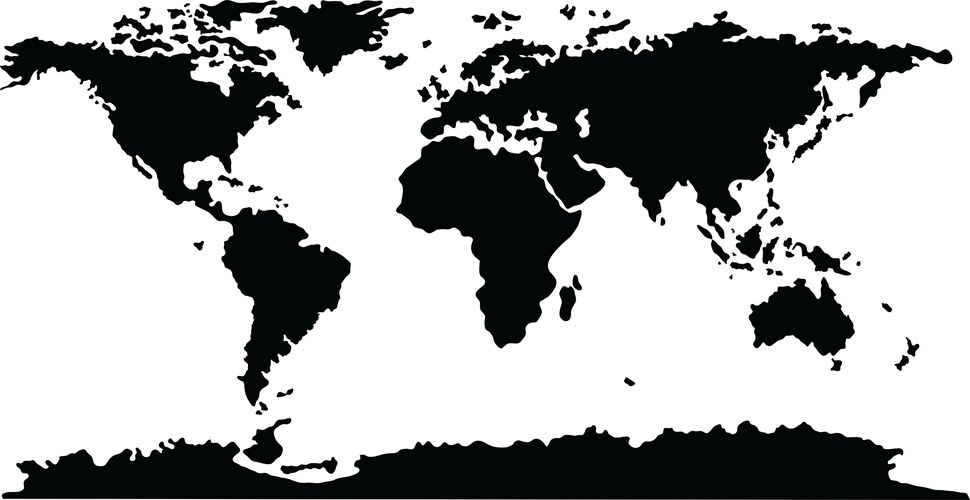 World globe outline Vector Images & Graphics for Commercial Use ...