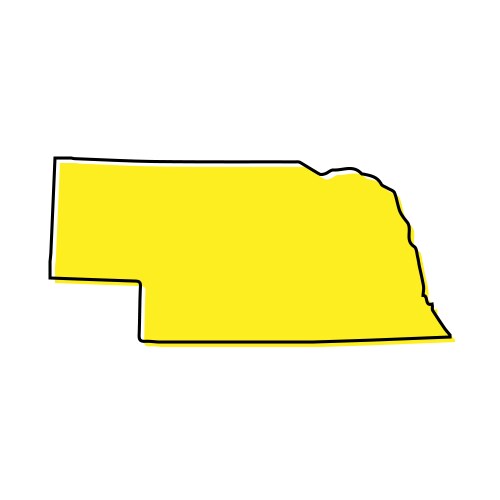 Nebraska State Outline Vector Images (over 480)