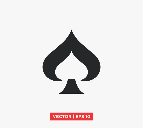 Ace of spades Royalty Free Vector Image - VectorStock