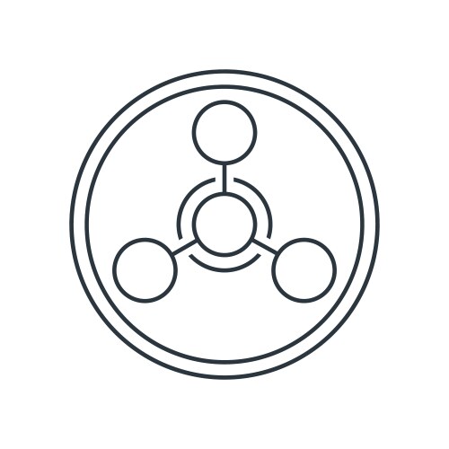 Cbrne symbols in flat style Royalty Free Vector Image