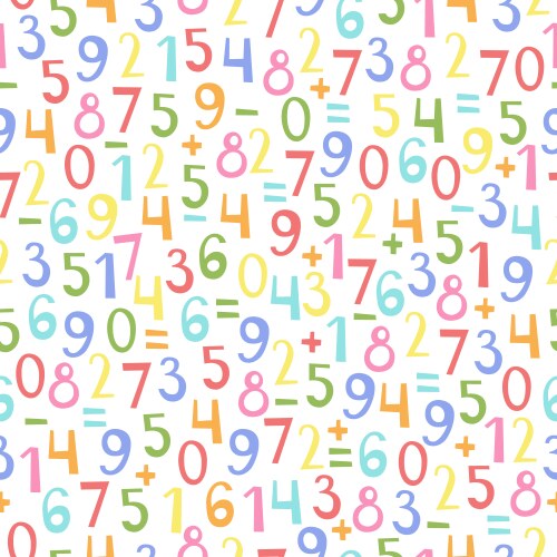A seamless number and math icon Royalty Free Vector Image