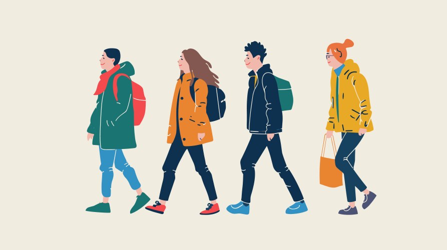 Four Friends Vector Images (over 2,300)