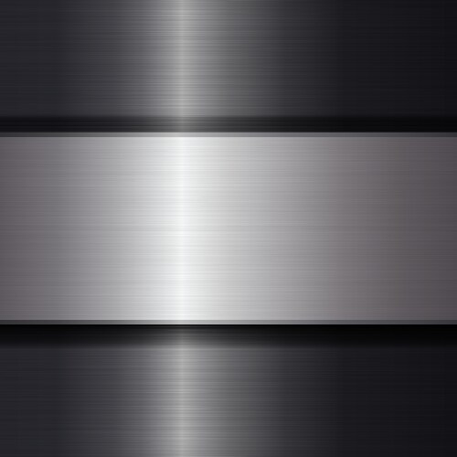 Metal texture realistic 3d samples collection Vector Image