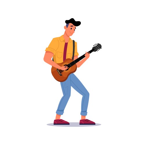Guitar player Royalty Free Vector Image - VectorStock