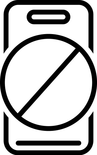 No phone Royalty Free Vector Image - VectorStock