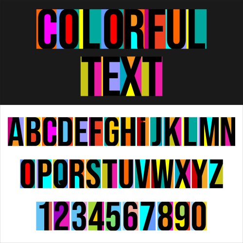 Kids style playful font Royalty Free Vector Image