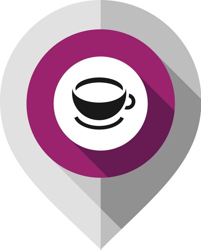 Map pin symbol gear gps pointer folded from Vector Image