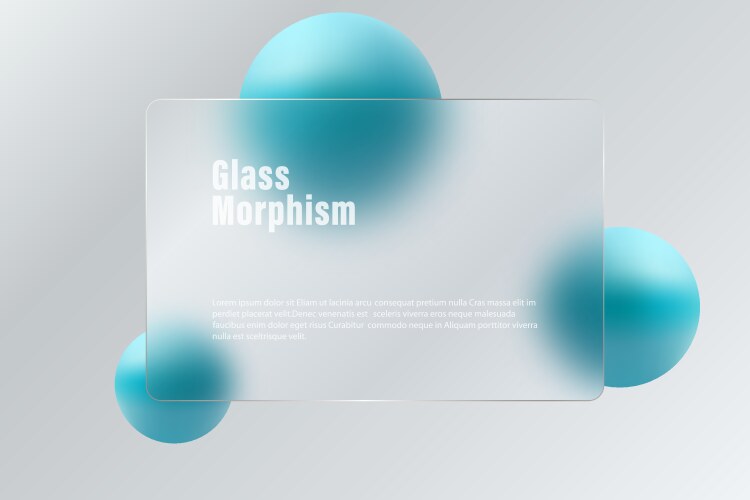 Creative glassmorphism background design Vector Image