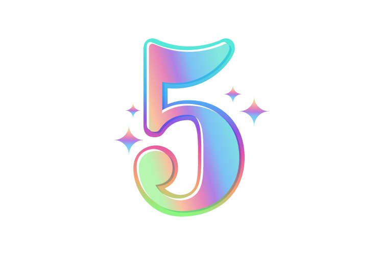 Diamond metal hologram sticker design Royalty Free Vector