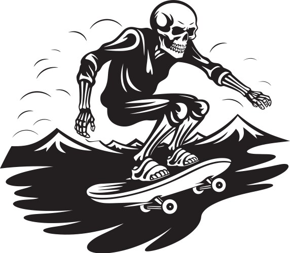 Reaper rampage logo design for skull Royalty Free Vector