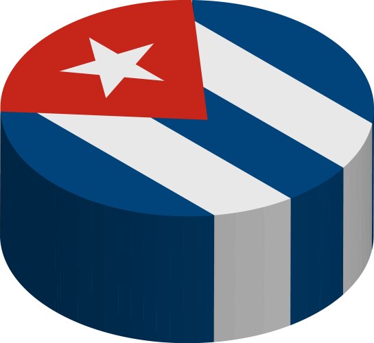 Circle flag of cuba Royalty Free Vector Image - VectorStock