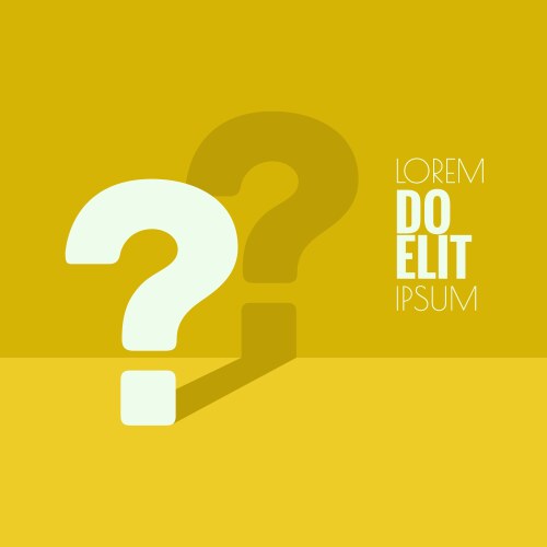 Orange question mark background with text space Vector Image