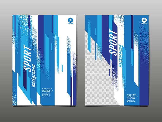 Sport design layout template Royalty Free Vector Image