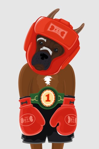 Boxer Dog Cartoon Vector Images (over 2,300)