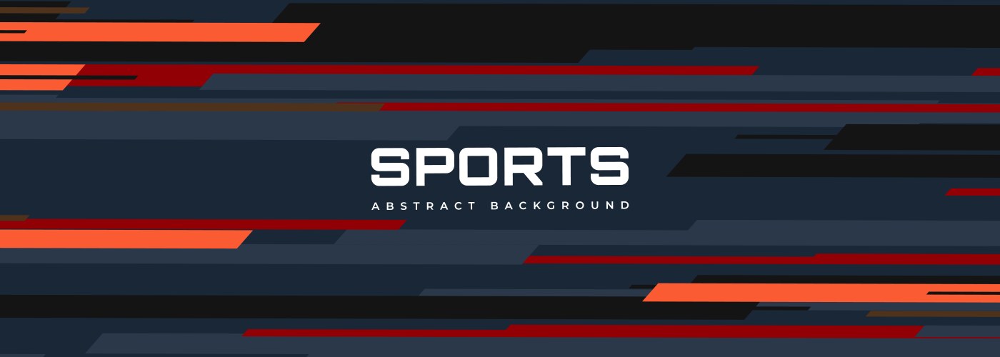 Modern sports banner design with diagonal orange Vector Image