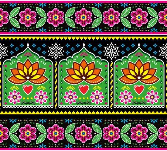 Pakistani or indian seamless design Royalty Free Vector