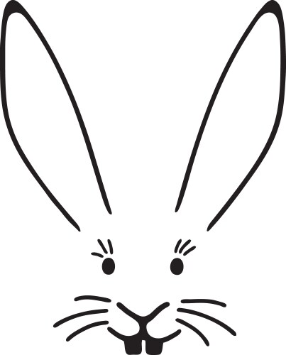 Easter Bunny Black and White Vector Images (over 21,000)