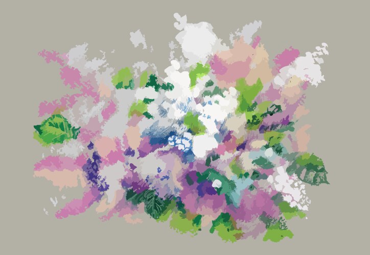 Artistic flower design Royalty Free Vector Image