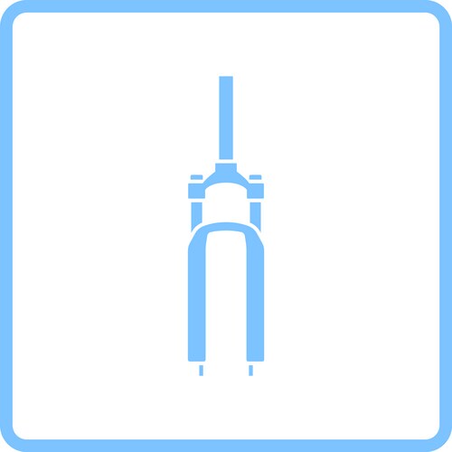 Bike fork icon Royalty Free Vector Image - VectorStock