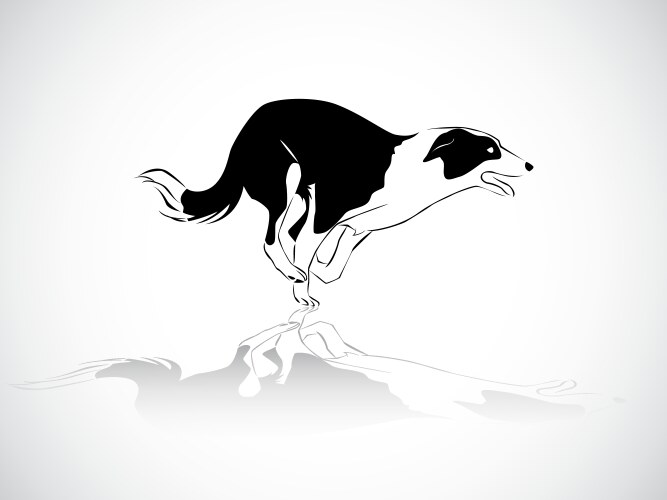 Running cartoon dog animation sprite sheet Vector Image