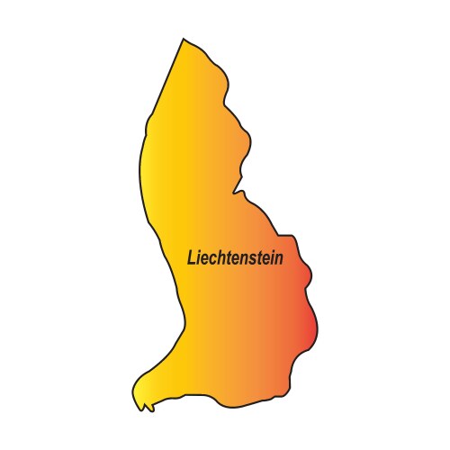 Map of liechtenstein design Royalty Free Vector Image