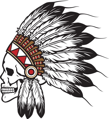 Native American Skull Headdress