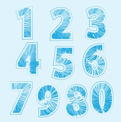 Artistic Numbers Vector Images (over 13,000)