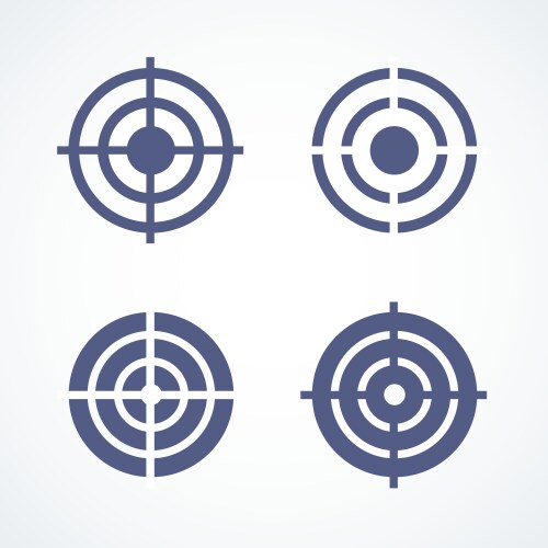 Futuristic targets sci-fi sniper scope optical Vector Image