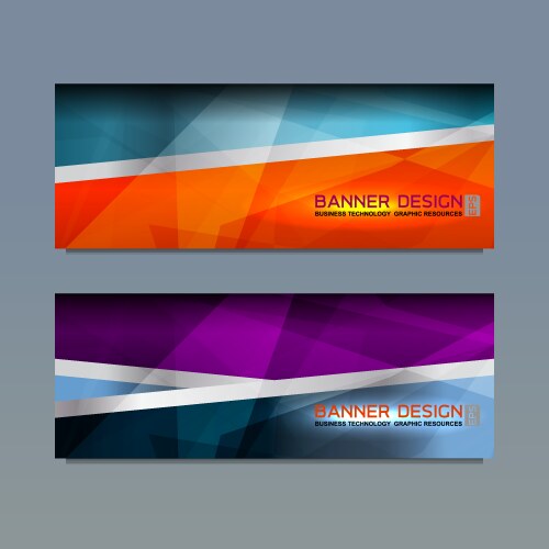 Header banner design Royalty Free Vector Image