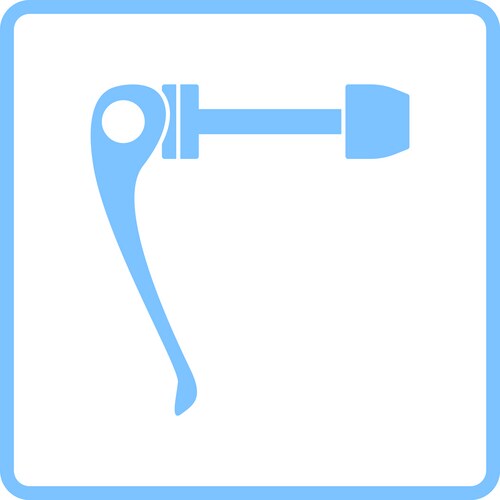 Bike quick release icon Royalty Free Vector Image